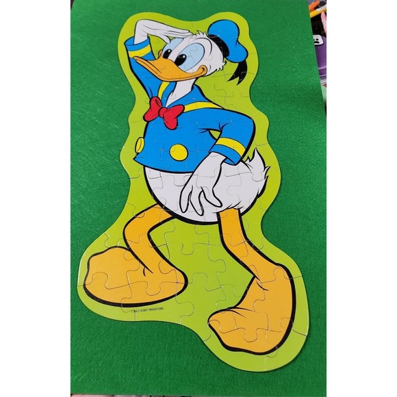 Whitman | Toys | Walt Disney Donald Duck Shape 48 Piece Shaped Puzzle ...